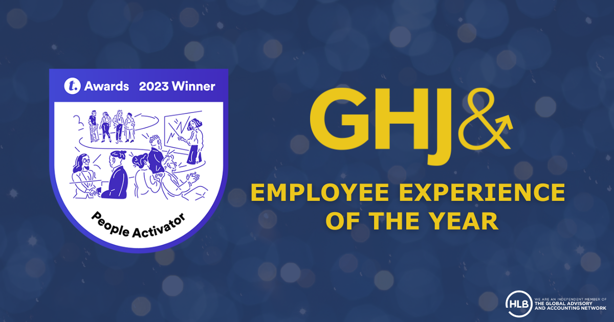 GHJ Wins Employee Experience of the Year - GHJ